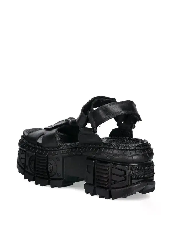 NEW ROCK M-bios130-c7 Platform Buckle Sandals