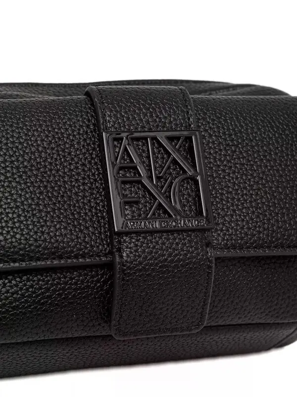Armani Exchange Mini Cross-body Bag With Logo Plaque