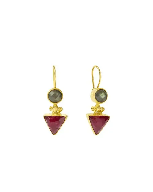 OTTOMAN HANDS Hydra Drop Earrings - Brass