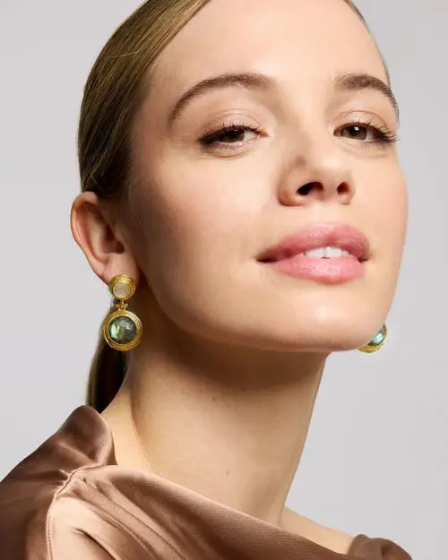 OTTOMAN HANDS Lilis Drop Earrings - Brass