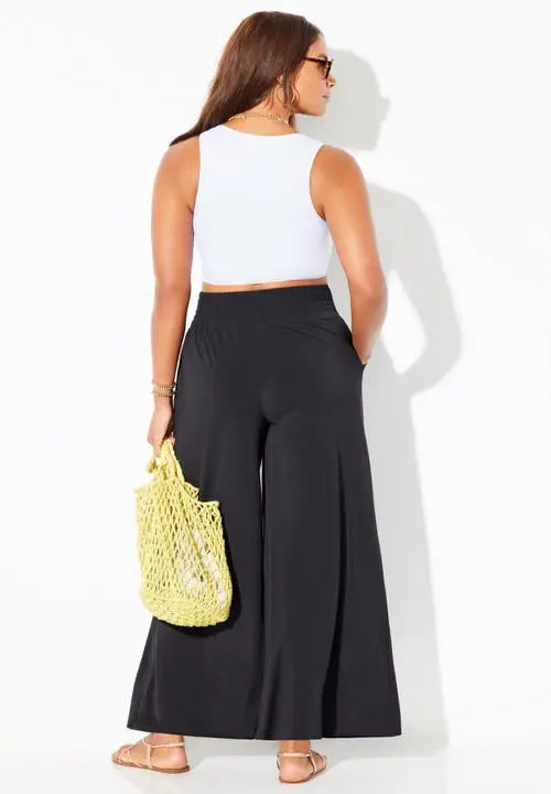 SWIMSUITS FOR ALL Wide-leg Pants - Black