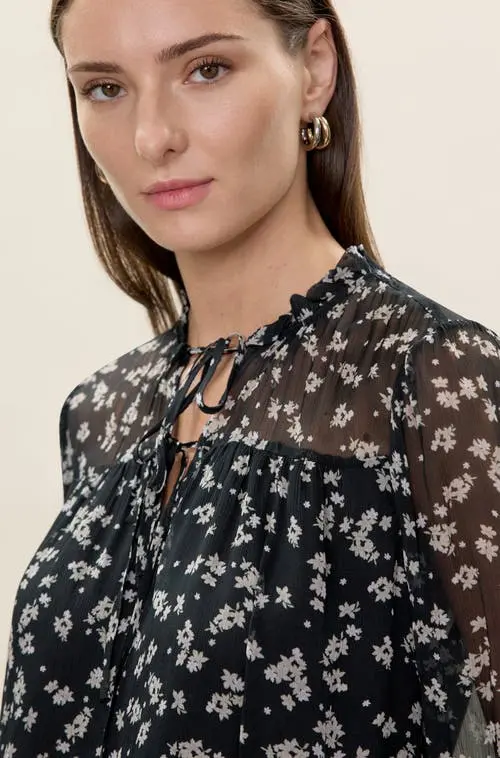 Rebecca Taylor Ditsy Floral Blouse