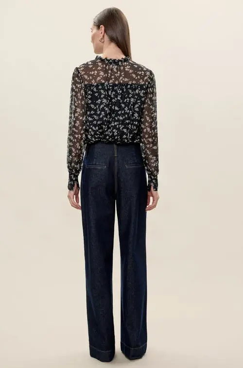 Rebecca Taylor Ditsy Floral Blouse