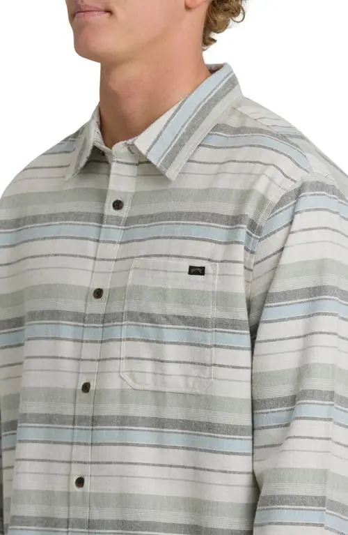 BILLABONG Coastline Cotton Flannel Button-up Shirt