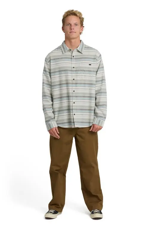 BILLABONG Coastline Cotton Flannel Button-up Shirt