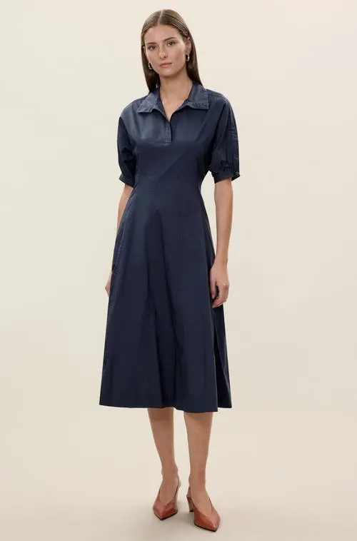 Rebecca Taylor Aisley Poplin Shirt Dress