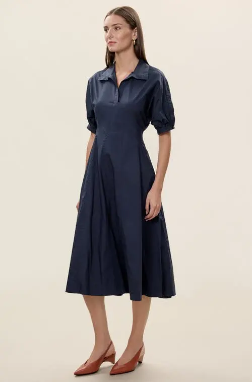 Rebecca Taylor Aisley Poplin Shirt Dress