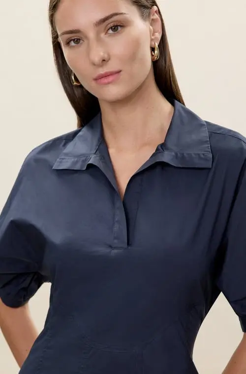 Rebecca Taylor Aisley Poplin Shirt Dress