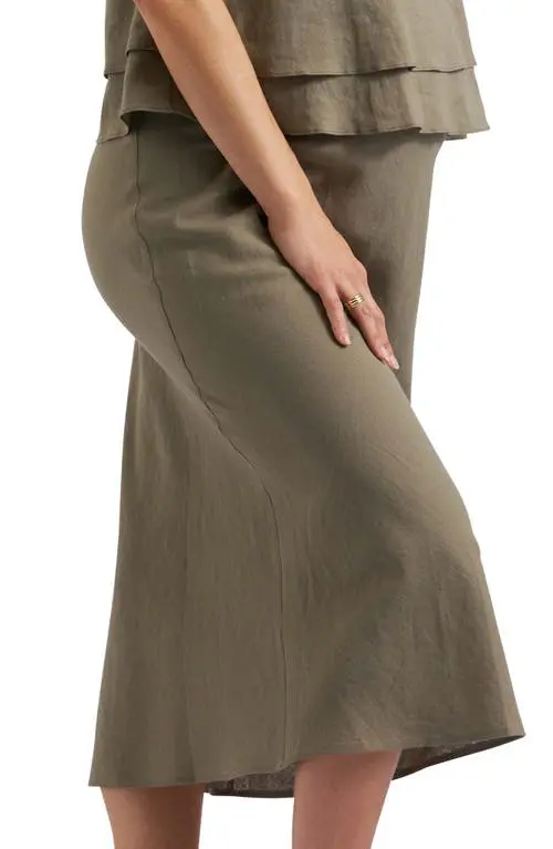 RIPE MATERNITY Debbie Linen Skirt