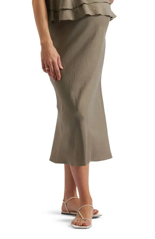 RIPE MATERNITY Debbie Linen Skirt