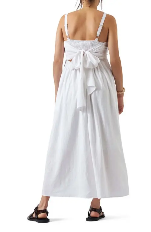 RIPE MATERNITY Simone Tie Back Linen Dress