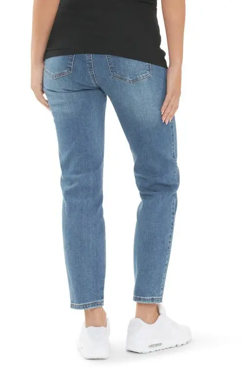 RIPE MATERNITY Dylan Distressed Straight Leg Maternity Jeans
