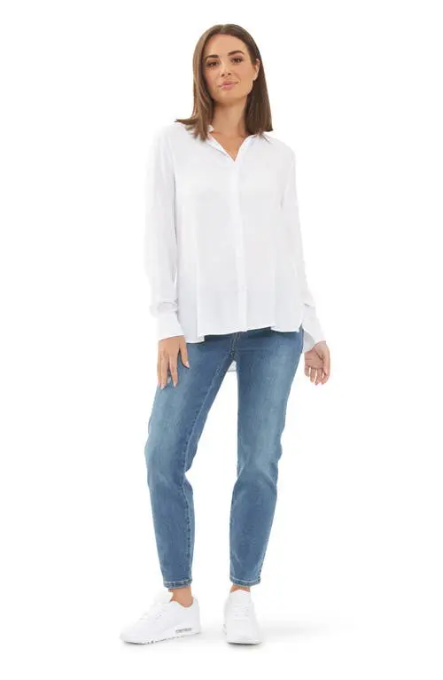 RIPE MATERNITY Dylan Distressed Straight Leg Maternity Jeans