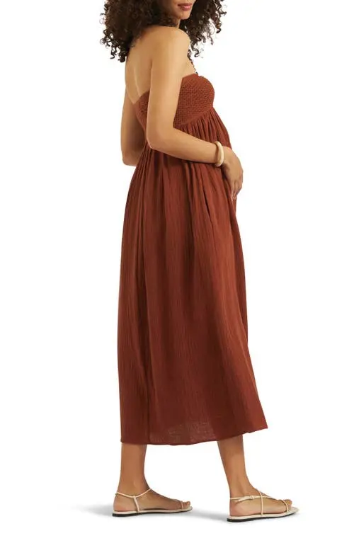 RIPE MATERNITY Evie Crochet Dress - Amber