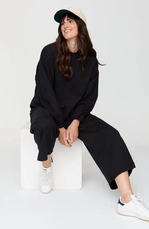 TURTLEDOVE LONDON Organic Cotton Ivy Sweatshirt - Black