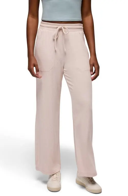 Prana Willow West Wide Leg Drawstring Pants - Almond