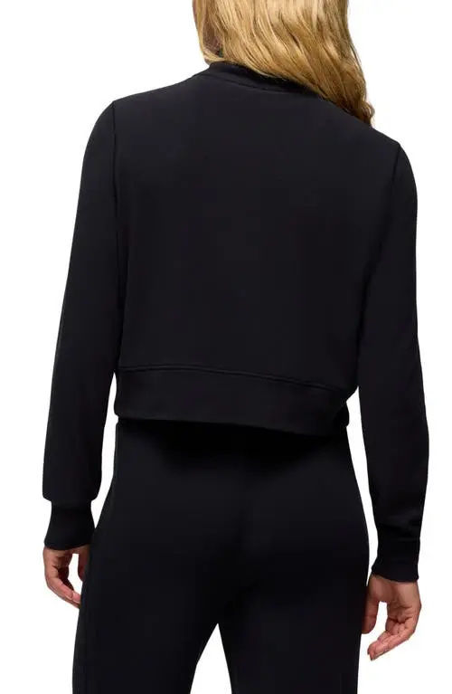 Prana Willow West Crop Half-zip Sweatshirt - Black
