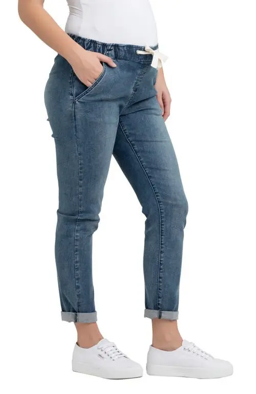 RIPE MATERNITY Denim Jogger - Blue