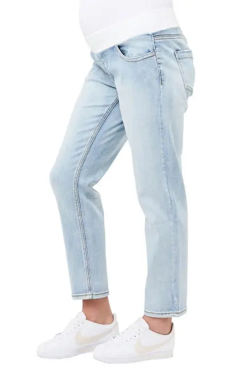 RIPE MATERNITY Jamie Girlfriend Relaxed Fit Jeans - Pale Blue
