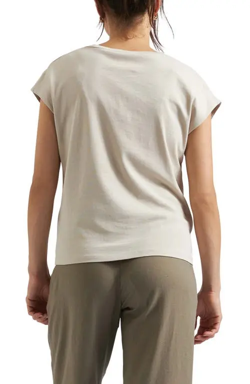 RIPE MATERNITY Marly Zip Nursing Tee - Stone