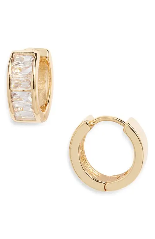 CHILD OF WILD Faye Cubic Zirconia Hoop Earrings - Gold