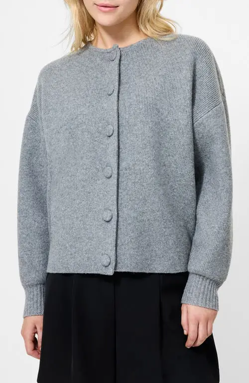 French Connection Riddley Drop Shoulder Cardigan - Grey Melange