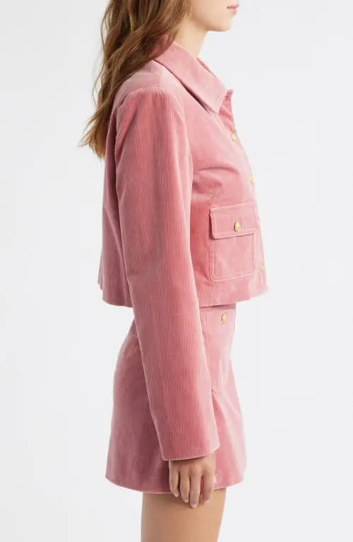 LoveShackFancy Aylin Corduroy Crop Jacket