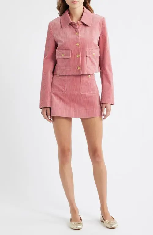 LoveShackFancy Aylin Corduroy Crop Jacket