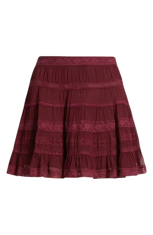 LoveShackFancy Tiered A-line Mini Skirt