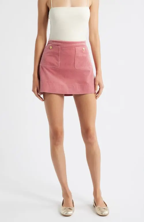 LoveShackFancy Kida Corduroy Miniskirt