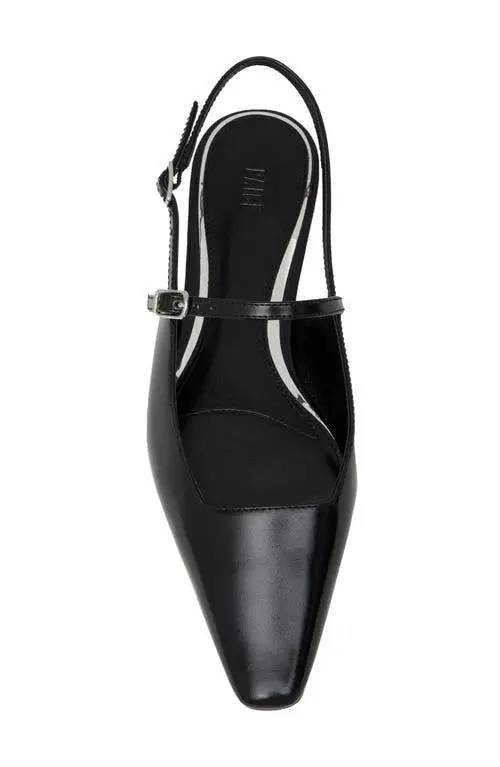 Paige Whitley Slingback Mary Jane Flat - Black