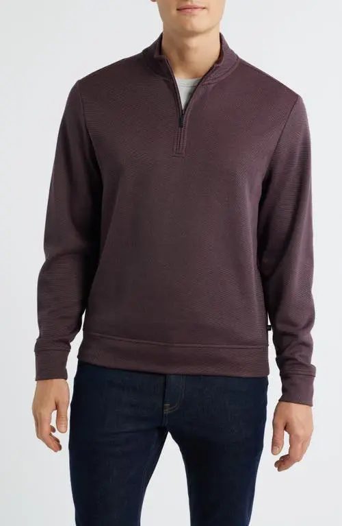 Robert Barakett Quarter Zip Piqué Pullover