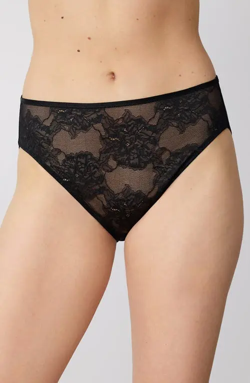 Wacoal Full Bloom High Cut Panties - Black