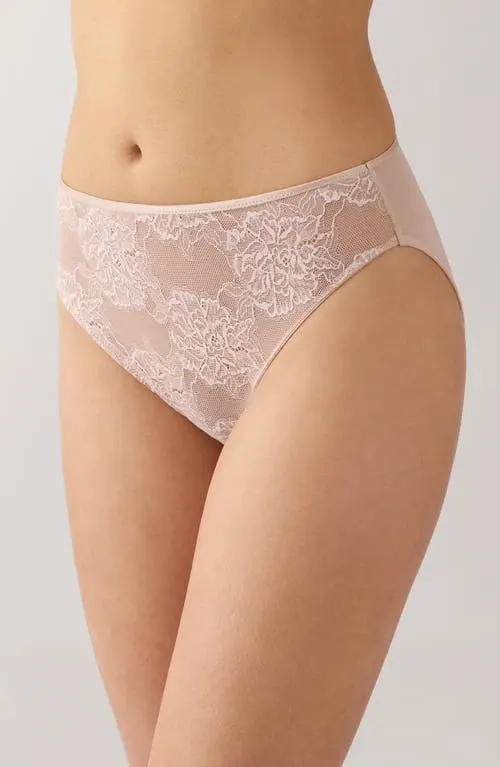 Wacoal Full Bloom High Cut Panties - Rose Dust
