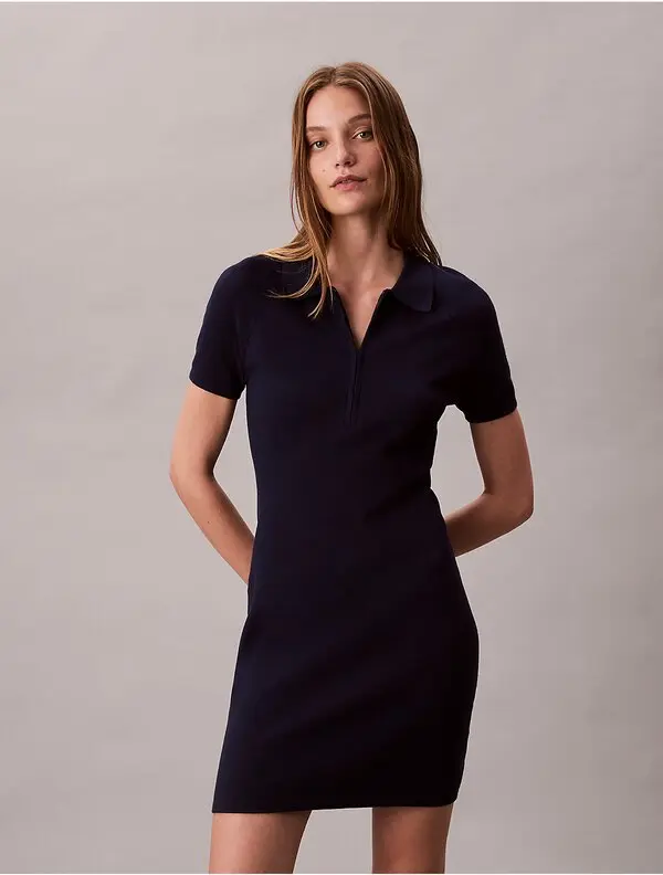 Calvin Klein Tech Knit Polo Dress