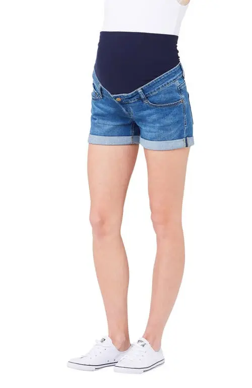 RIPE MATERNITY Denim Shorty Shorts