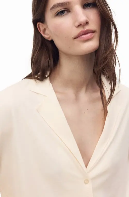 Mango Long-sleeve Cotton Pajama Shirt