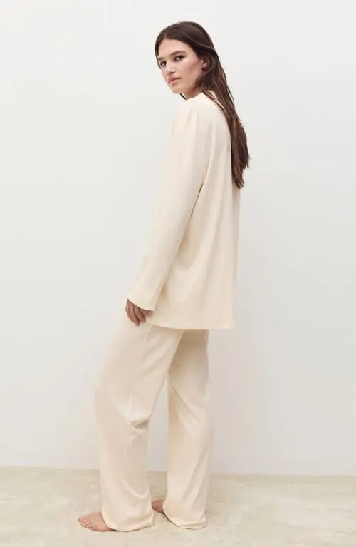 Mango Long-sleeve Cotton Pajama Shirt