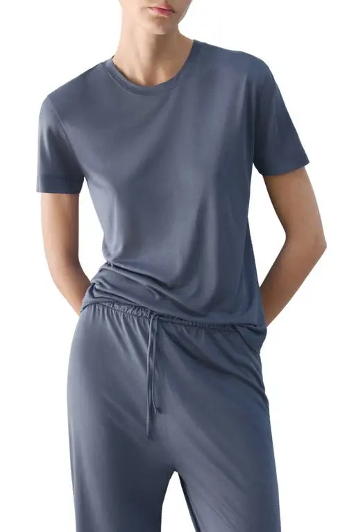 Mango Modal Pajama T-shirt - Blue