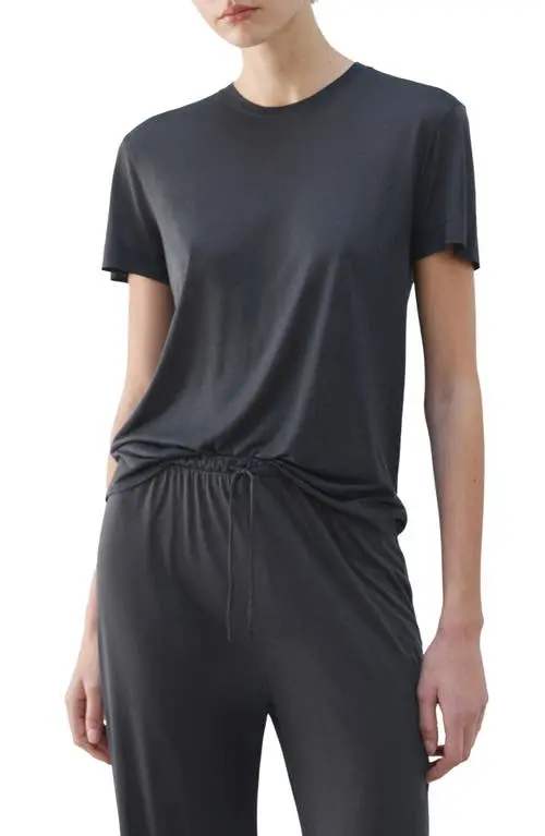 Mango Modal Pajama T-shirt - Charcoal