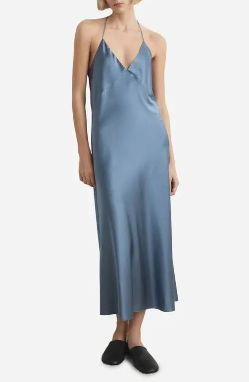 Mango Silk-blend Nightgown - Blue