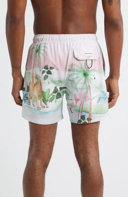 MAVRANS Palm Beach Printed Swim Shorts
