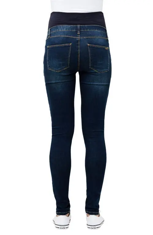 RIPE MATERNITY Rebel Skinny Leg Denim Jeggings - Indigo
