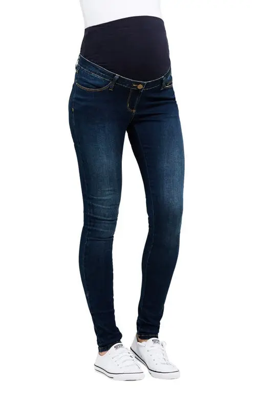RIPE MATERNITY Rebel Skinny Leg Denim Jeggings - Indigo