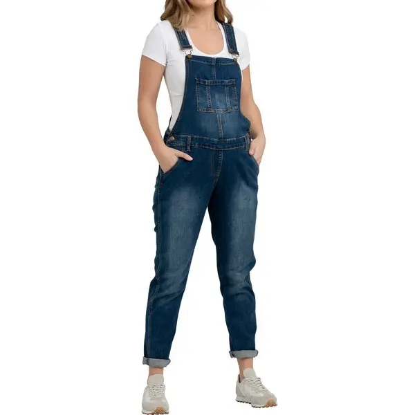RIPE MATERNITY Denim Overalls - Indigo