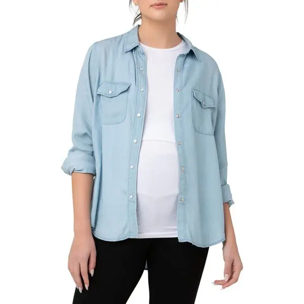 RIPE MATERNITY Bec Chambray Shirt