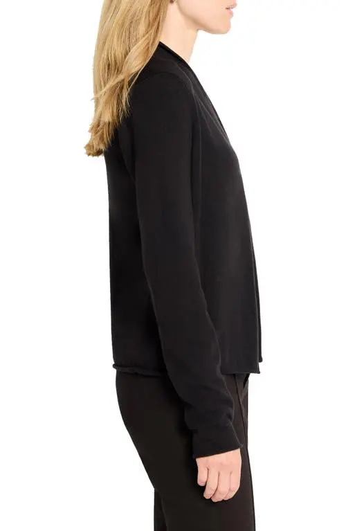 NIC+ZOE Midweight Cotton-blend Cardigan - Black Onyx