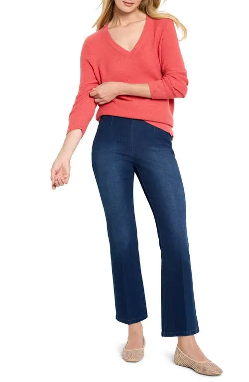 NIC+ZOE Waffle Stitch V-neck Pullover Sweater