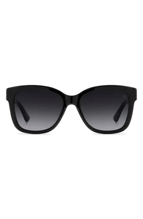 STUART WEITZMAN Gradient Square Full Rim Sunglasses - Black/dark Grey