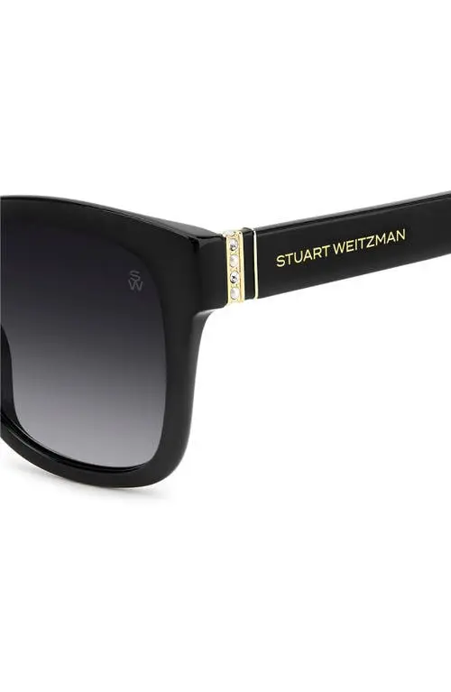 STUART WEITZMAN Gradient Square Full Rim Sunglasses - Black/dark Grey
